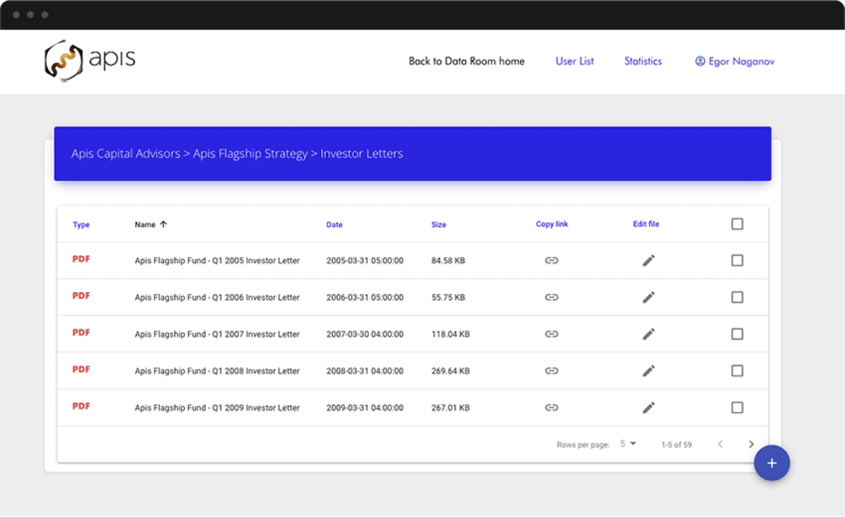 Investment Firm Website Development for Apis Capital Advisors