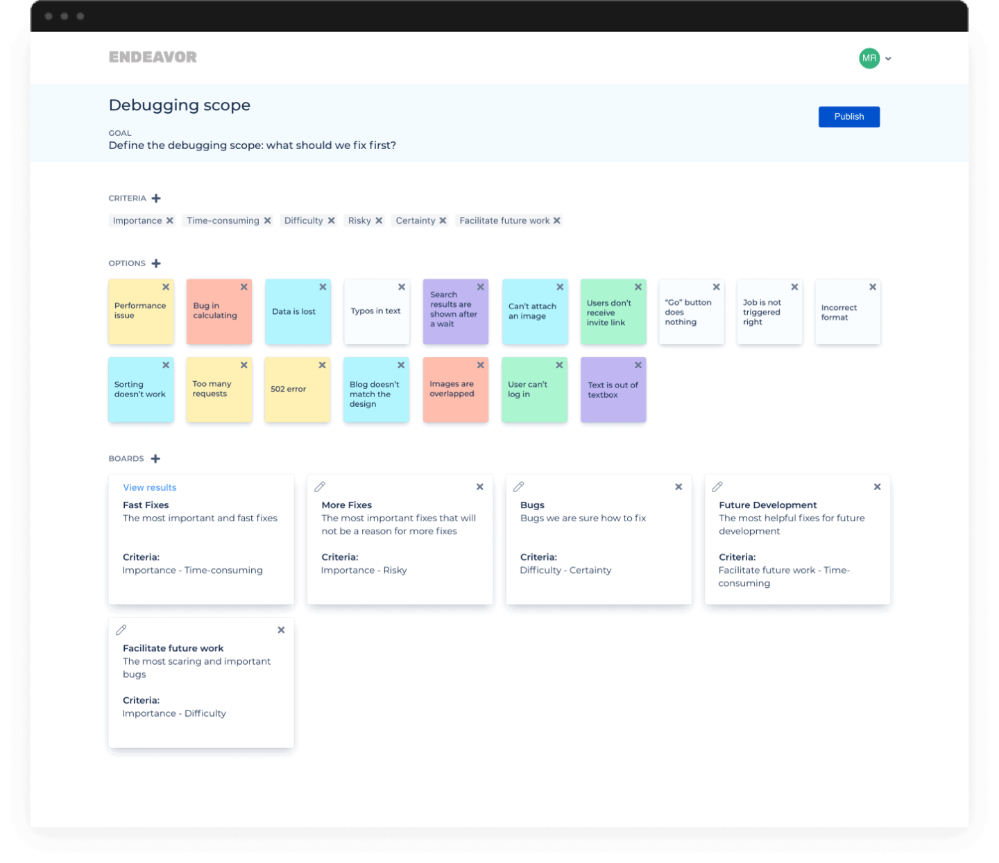 Endeavor Web App: Collaboration Software Development